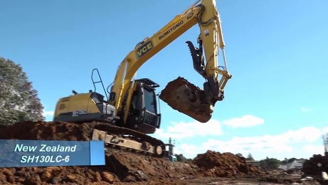 Экскаватор Sumitomo SH130LC-6. Новая Зеландия