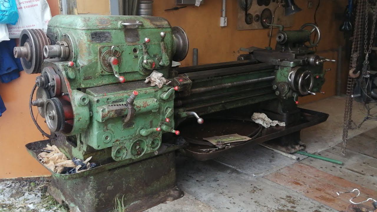 Взрослый токарный в мастерскую. "Батя" 1А62. #sociopunk29