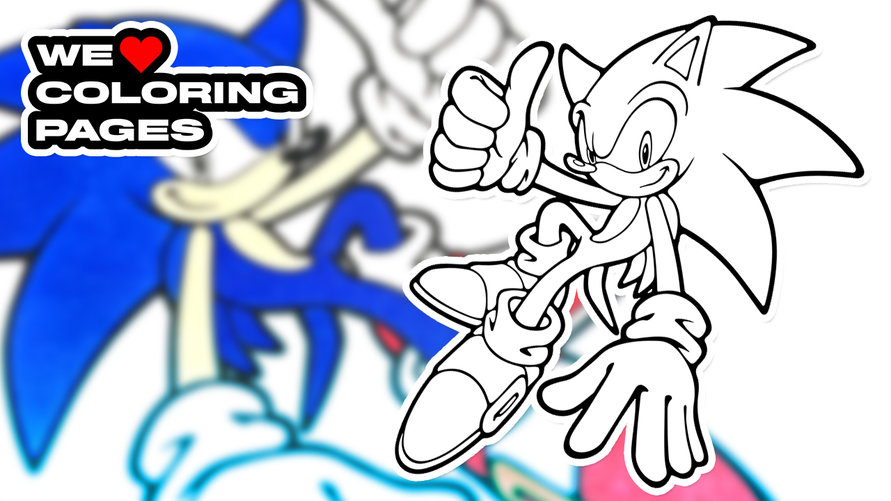 #17 Соник Раскраска | МЫ ❤️ РАСКРАСКИ