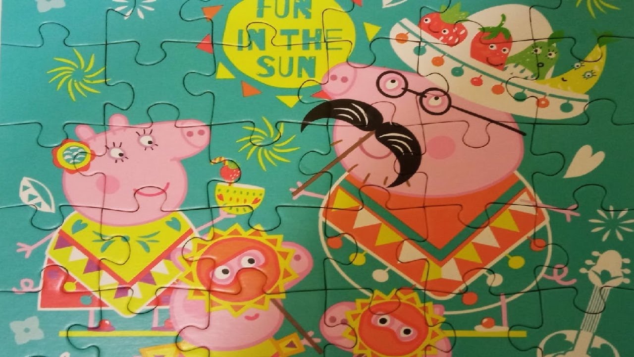 Пазл Свинка Пеппа, Путешествие в Мексику - собираем пазлы для детей | Polinka-Vitaminka