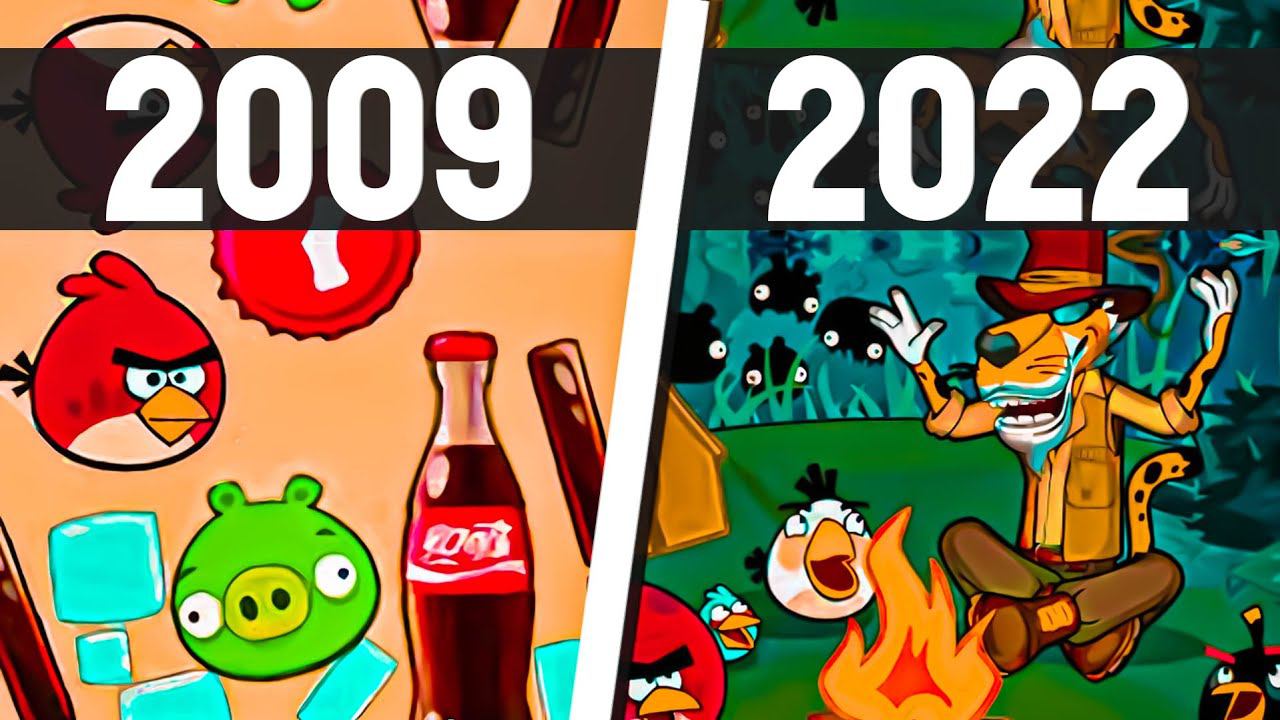 Эволюция УДАЛЕННЫХ игр Angry Birds (2009 - 2022) Cheetos, Coca Cola, McDonald’s..