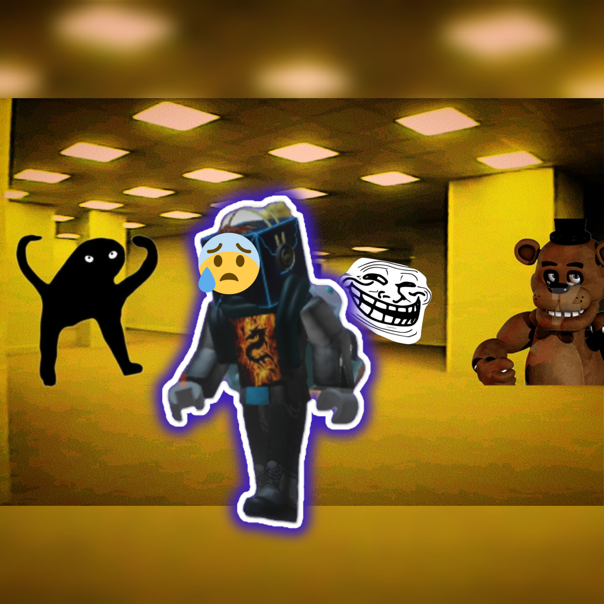 Смогу ли я убежать из закулисья от мемов ?? ~Evade~