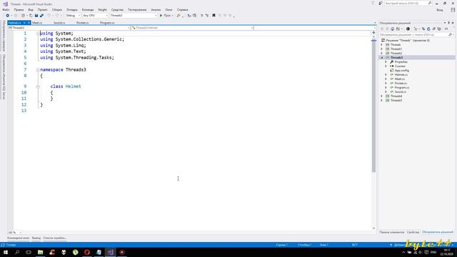 C#. Передача параметров в поток _ ParametrizedThreadStart. Урок 69 ч. 3 (1080p)
