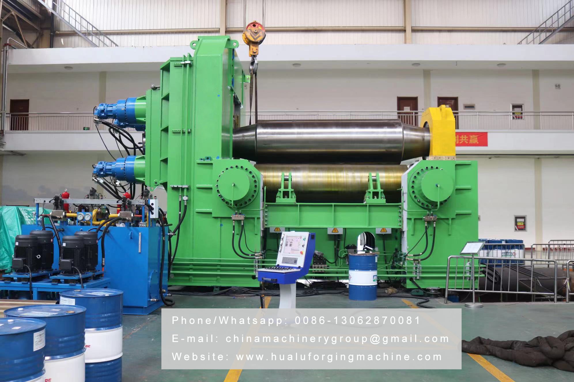 Тяжелая 3-х валковая листогибочная машина