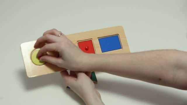 Деревянный пазл "Геометрические фигуры", серия "Рамки-вкладыши", ТМ "Чудо-Дерево"