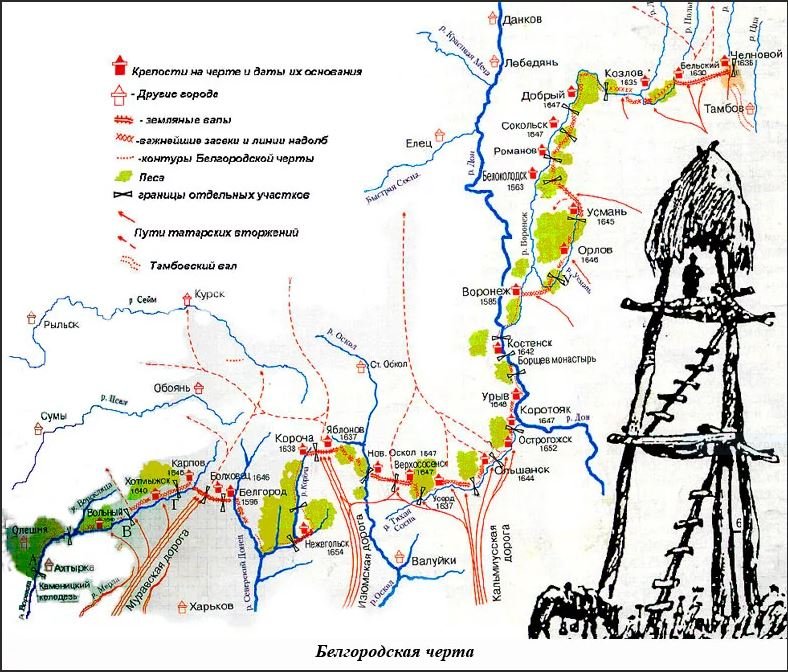 Фильм №5.  Белгородская черта. XVII век.