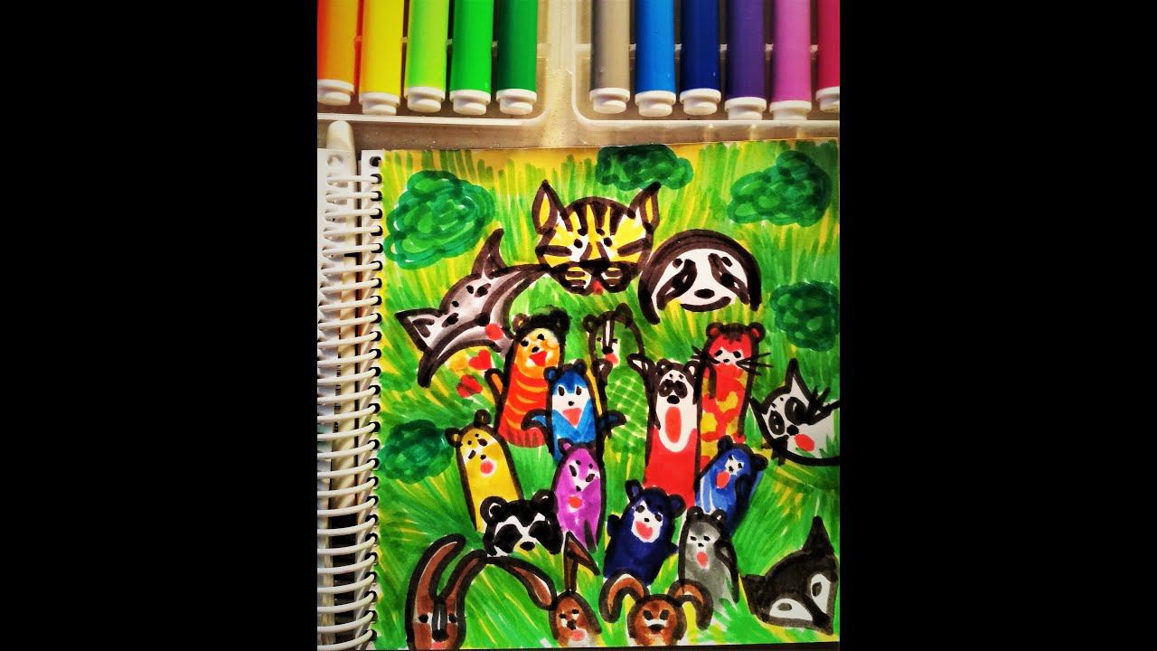 music-playing music "on a visit to the Gummi bears рисование-игра под музыку "в гости к мишкам Гамми