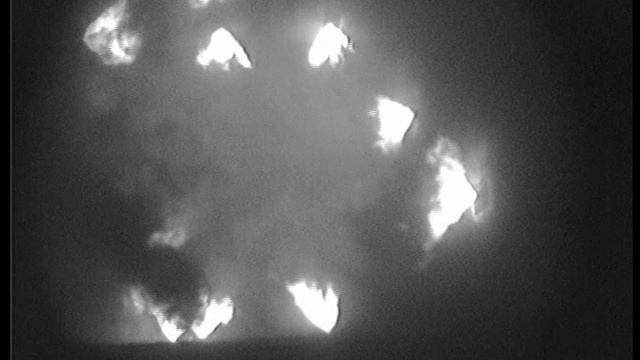 Растопка котла П-67 (вид сверху)