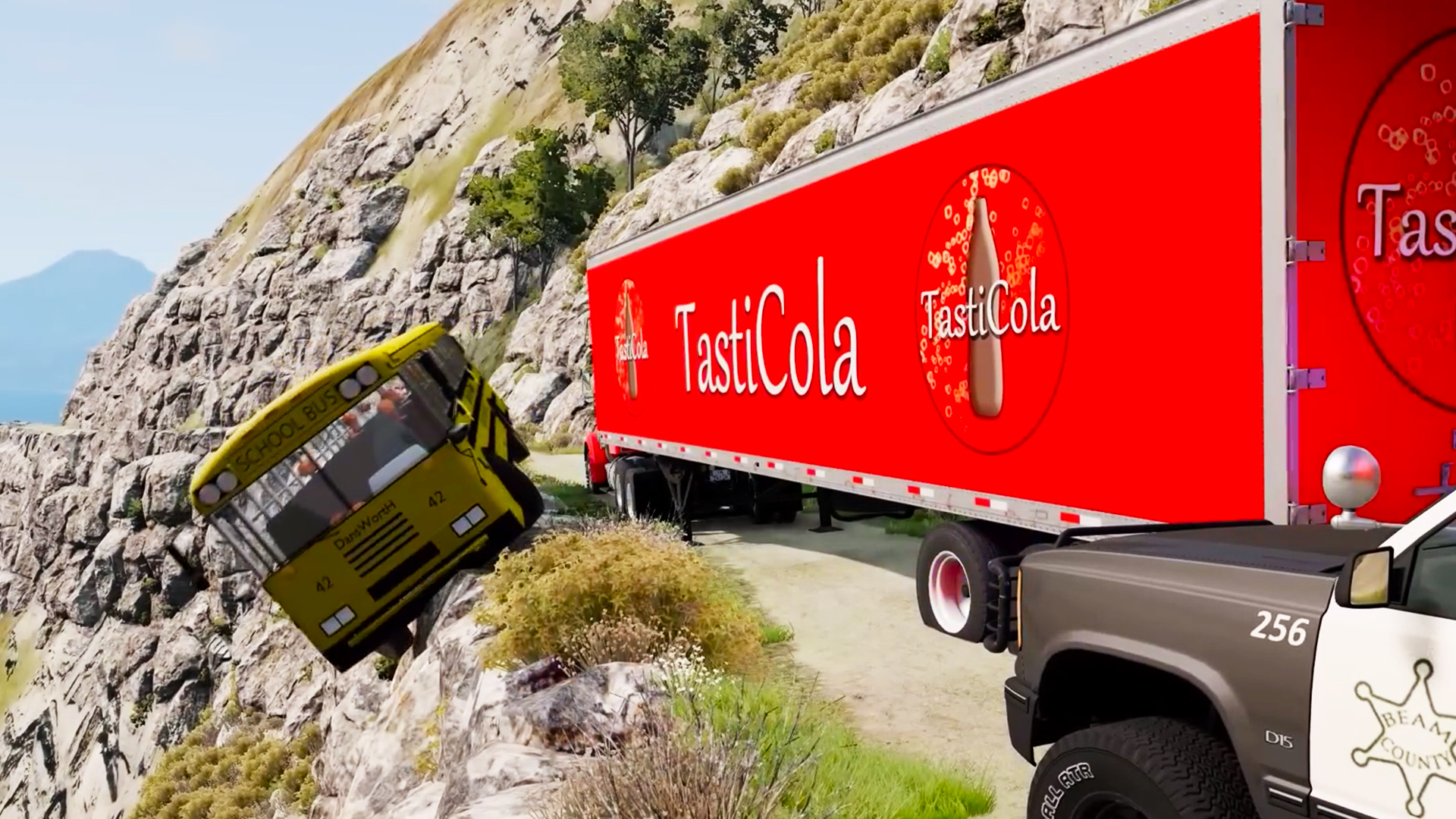 Beamng drive - автомобили vs скалистые горы 2 | HITGAMEZ