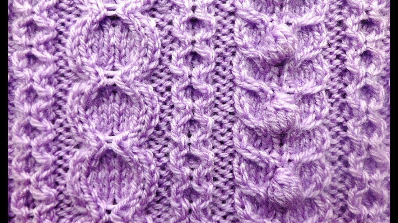 Жгуты спицами. Узор для шапочки.