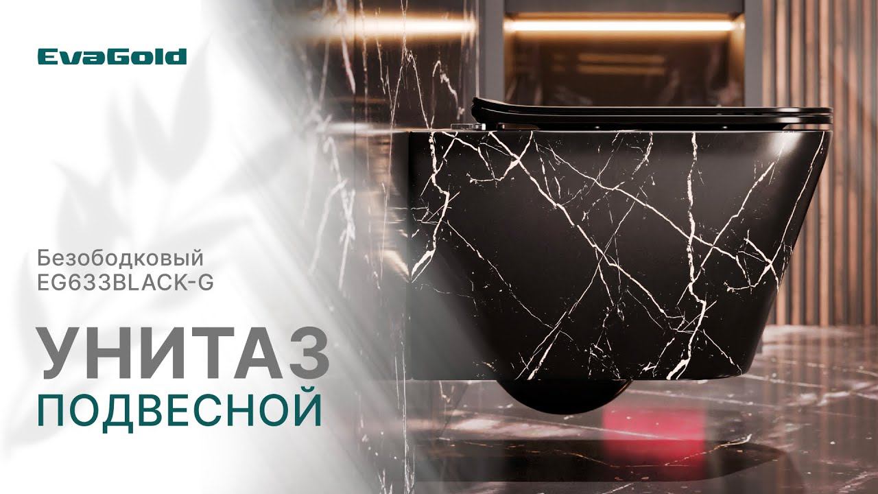 Обзор подвесного унитаза EG633BLACK-G EvaGold