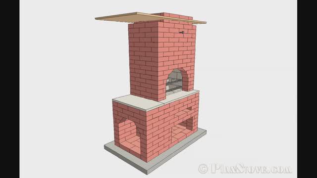 5.5x3 br-tl-sm 2.0.0 - Проект барбекю из кирпича