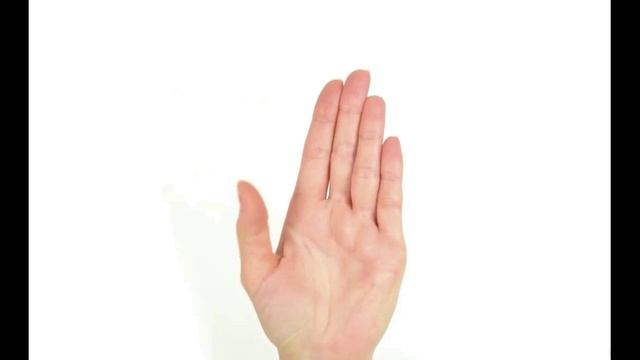 20. Алфавит большим пальцем.