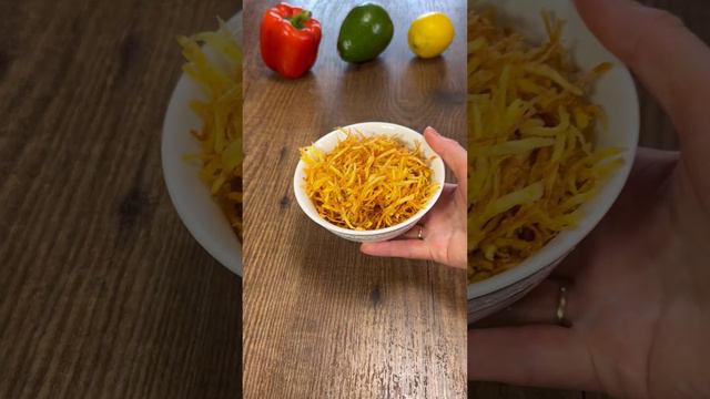 Салат с жареной картошкой и корейской морковкой