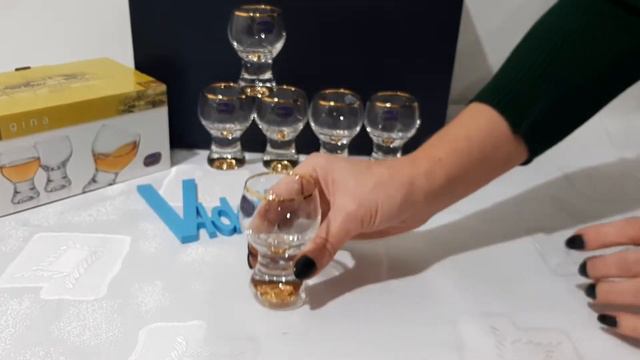 Набор стопок 6 шт  60 мл Bohemia Gina Богемия Джина M8606  видеообзор