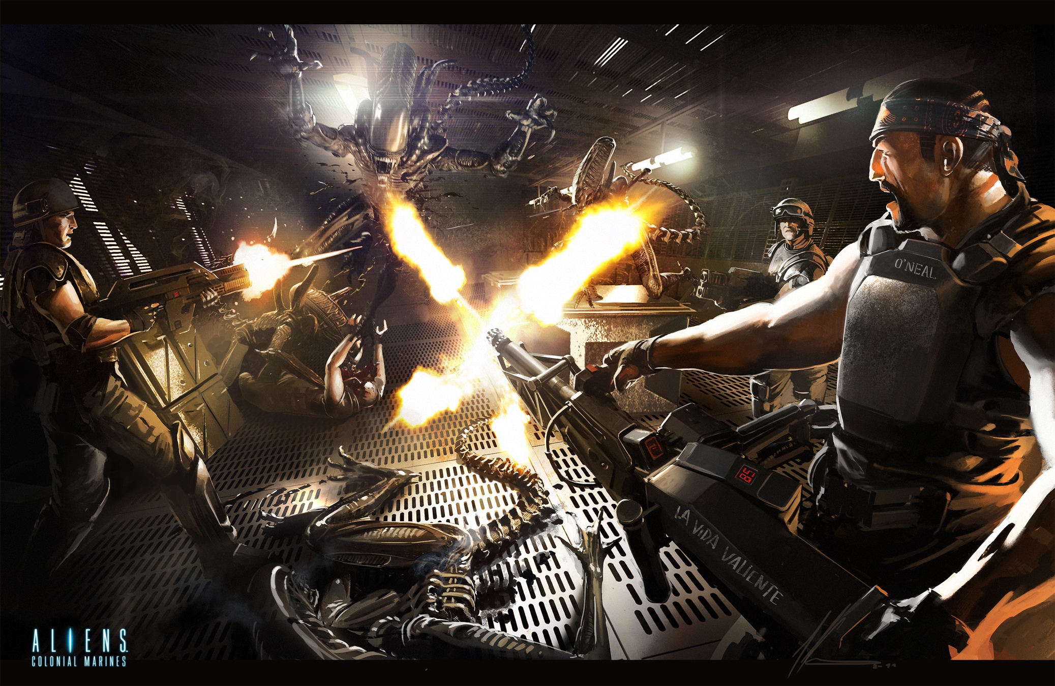Alien Colonial Marines_2023. ЗАЧЁТНЫЙ ПУЛЕМЁТ Серия 4