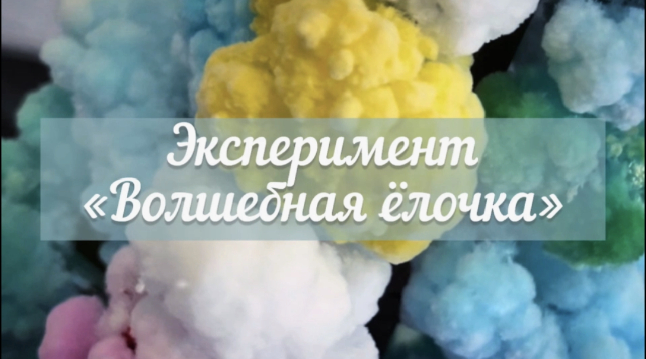 Эксперимент «Волшебная ёлочка»