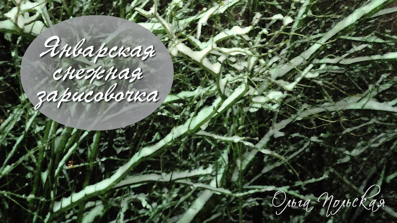 Зимняя зарисовочка про "Каждая погода благодать":