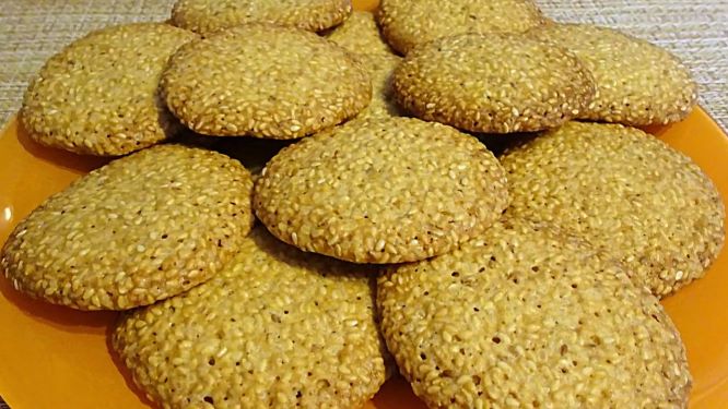 БЫСТРОЕ КУНЖУТНОЕ ПЕЧЕНЬЕ