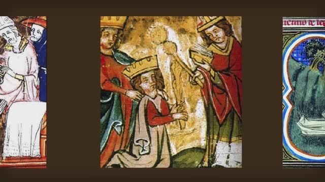 Карл Великий  и папа Лев.