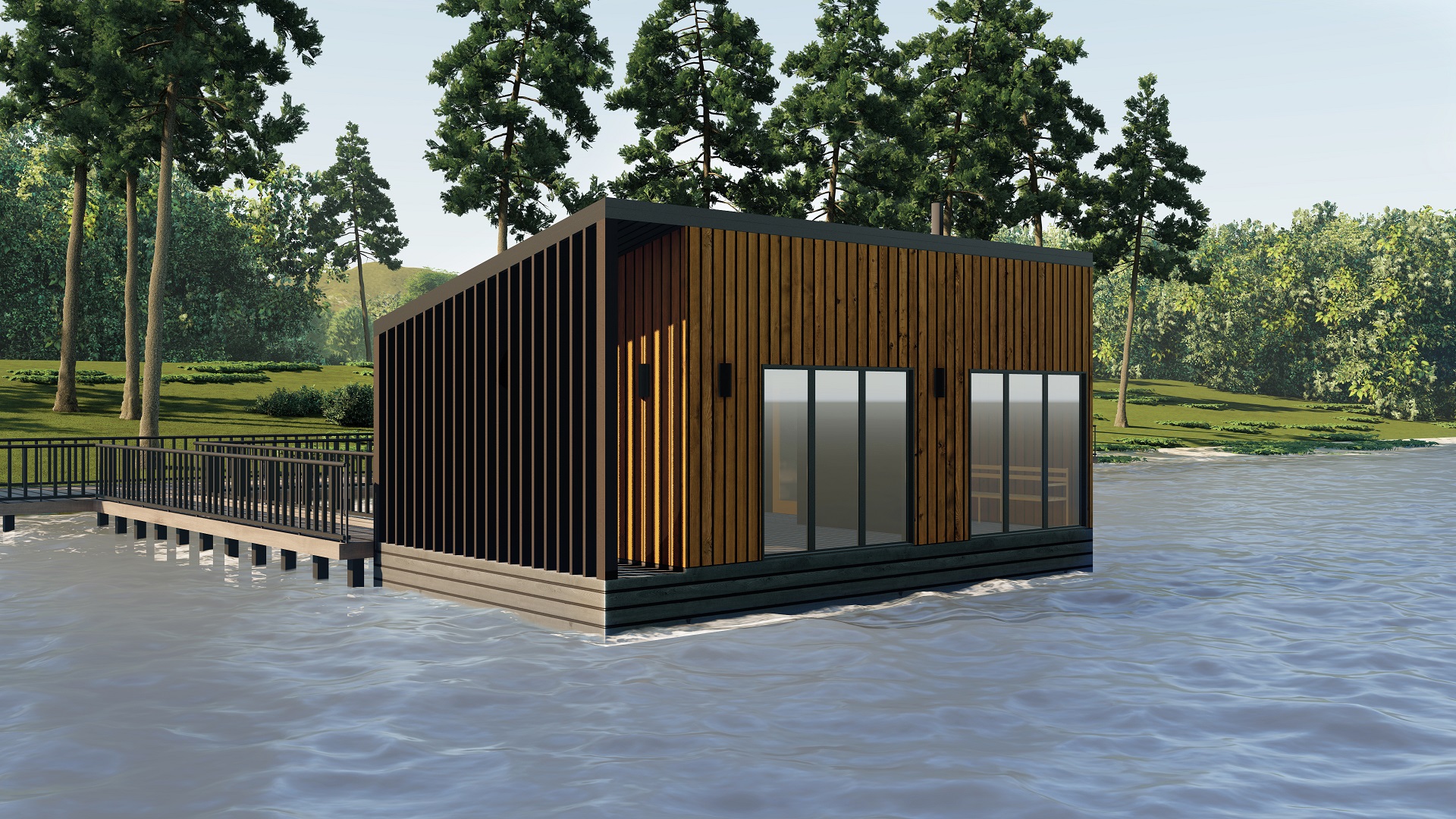 Проект плавающей бани BarasaHouse.