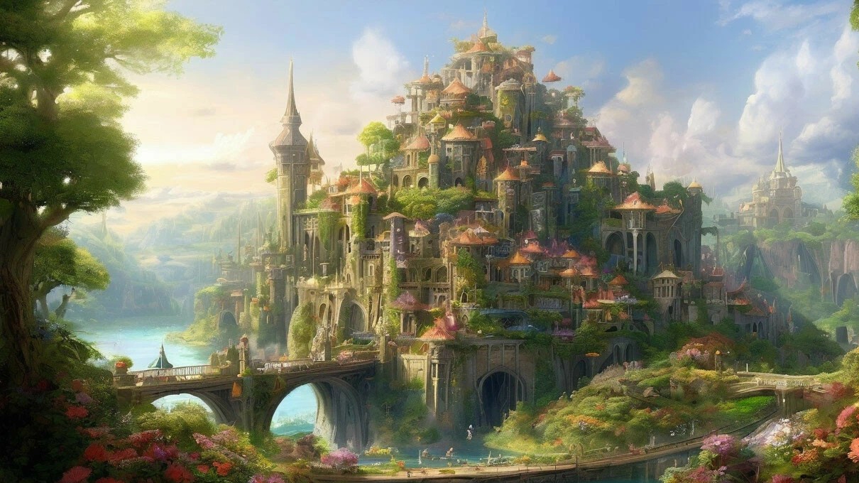 Красивые, фэнтезийные, атмосферные образы + спокойная, приятная музыка [фэнтези, релакс]