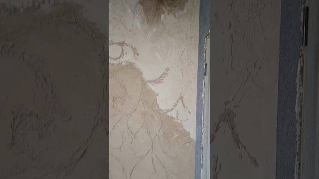 Полное видео с описанием процесса в профиле. Декор стены. Часть2. Декоративная штукатурка.