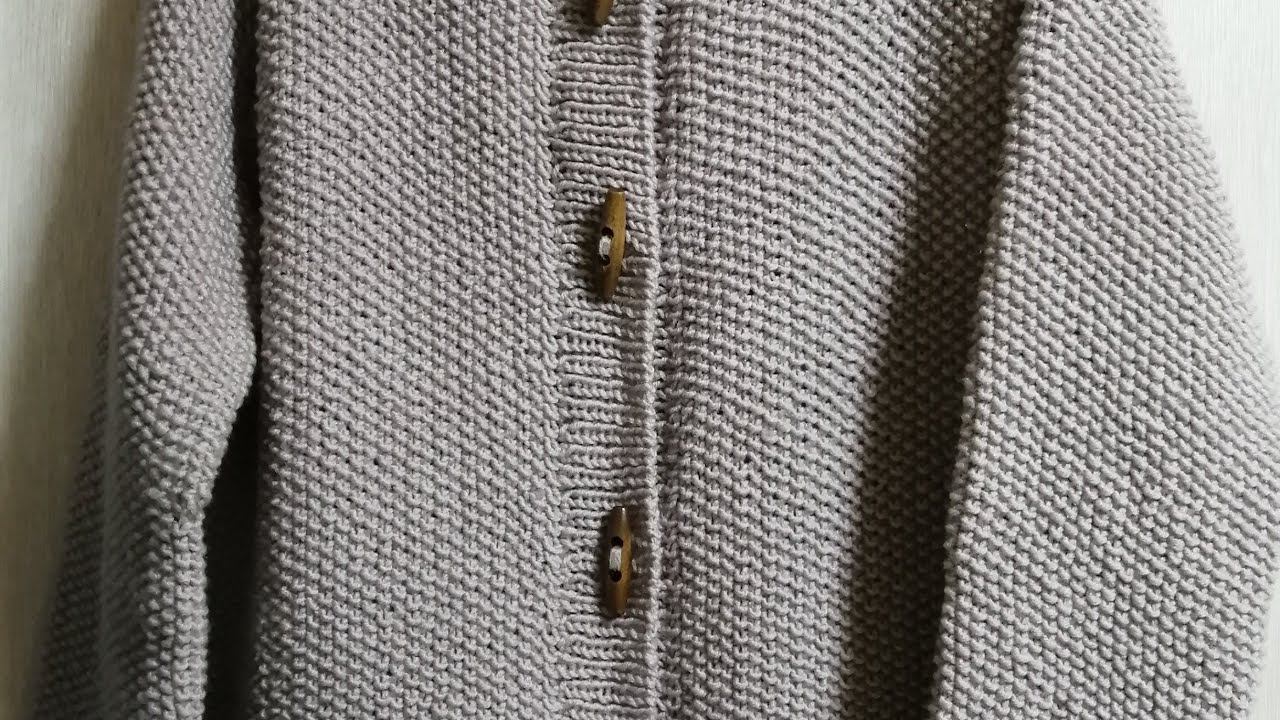 Как связать планку на кардигане с отверстиями для пуговиц