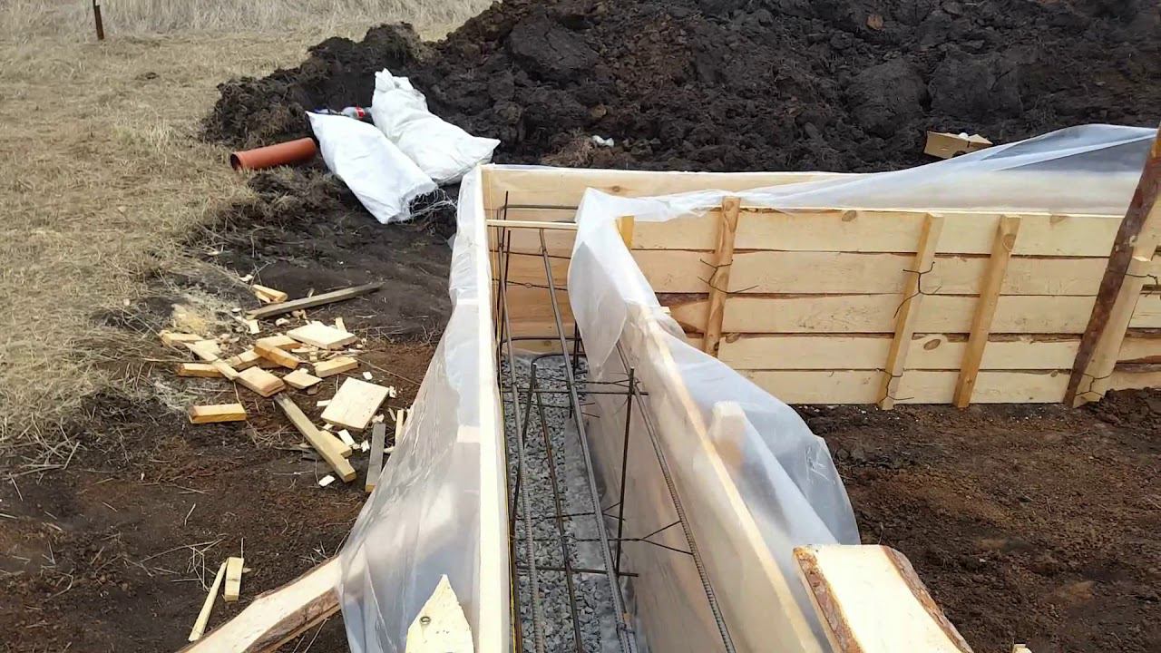 Ленточный фундамент 6 на 8м (пол по грунту). Выпуск №2.  г. Челябинск, п. Ключи.