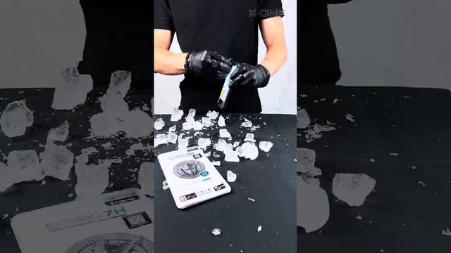 Разбил лед айфоном Apple суровый краш тест iPhone броня X-ONE _ броня смартфона _ drop test iphone