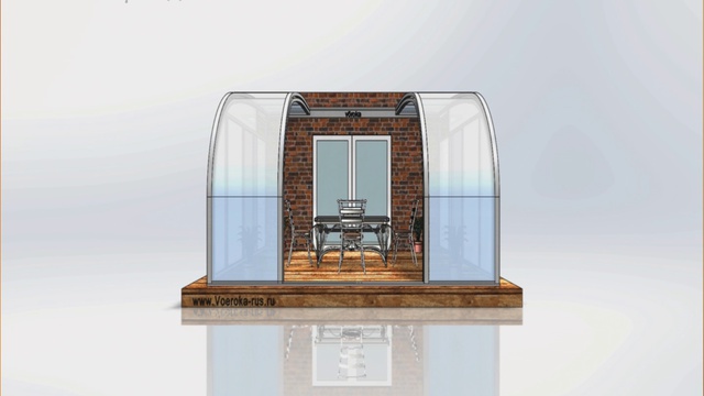 Раздвижные прозрачные Веранды Террасы к дому Конструкции для  Кафе и Ресторанов