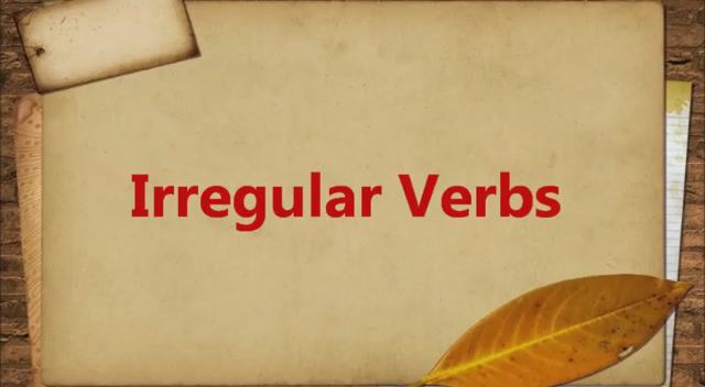 Simple English - Irregular Verbs Homework