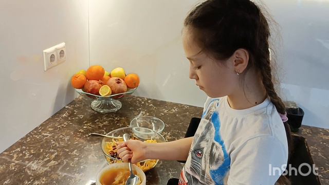 готовим вместе с Палинкой -маленькой салат с тыквой🥗