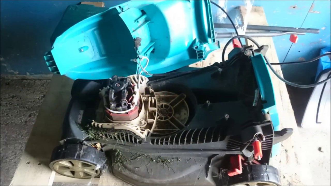 Газонокосилка Gardena 32E как снять двигатель