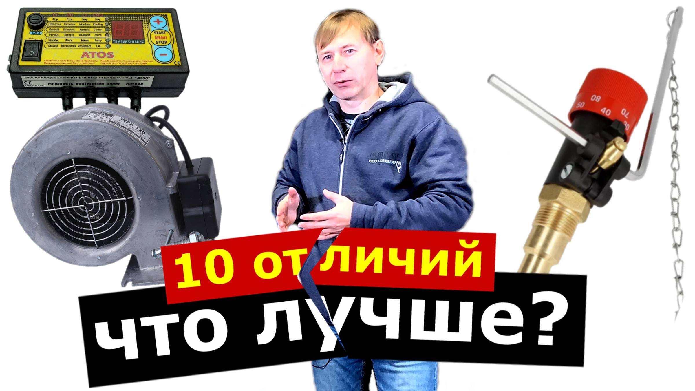 СРАВНЕНИЕ ДВУХ КОТЛОВ: с регулятором тяги и с контроллером и турбиной