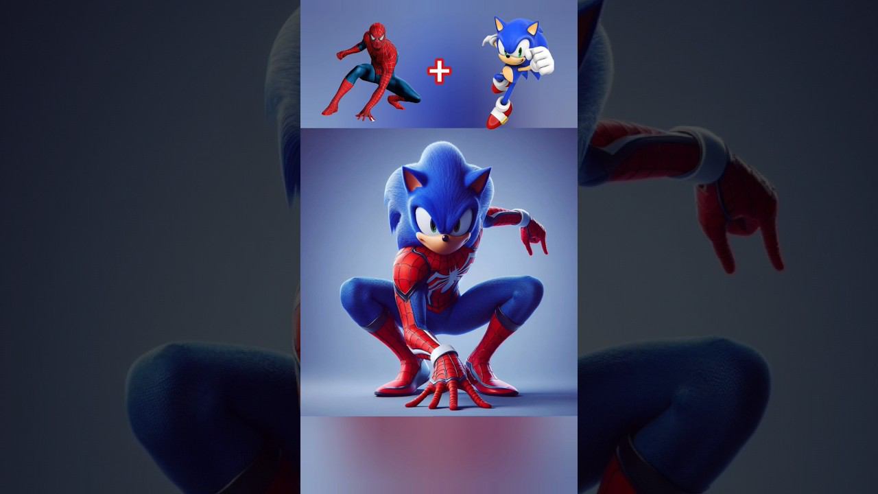 Соник + Супергерои #comics #sonic  #marvel #shortsvideo  #avengers  #sonicmovie  #sonicforces #ии