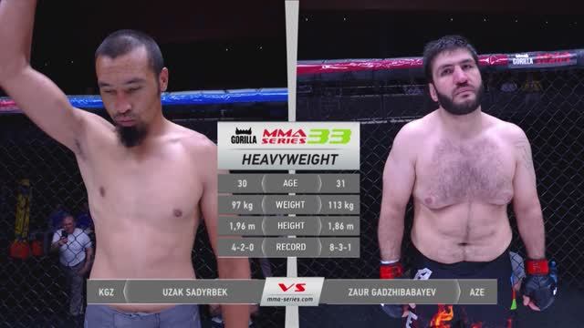 НЕ СМОГ ПРОДОЛЖИТЬ БОЙ | Узак Садырбек (Кыргызстан) – Заур Гаджибабаев (Азербайджан)
