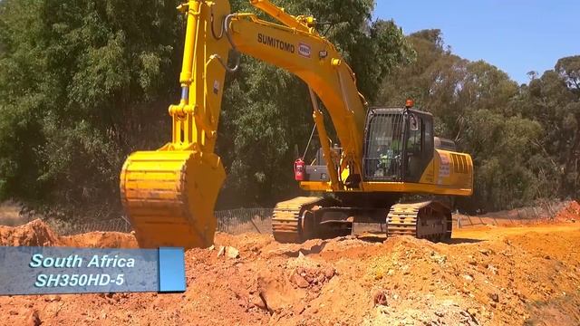 Экскаватор Sumitomo SH350-5. Южная Африка