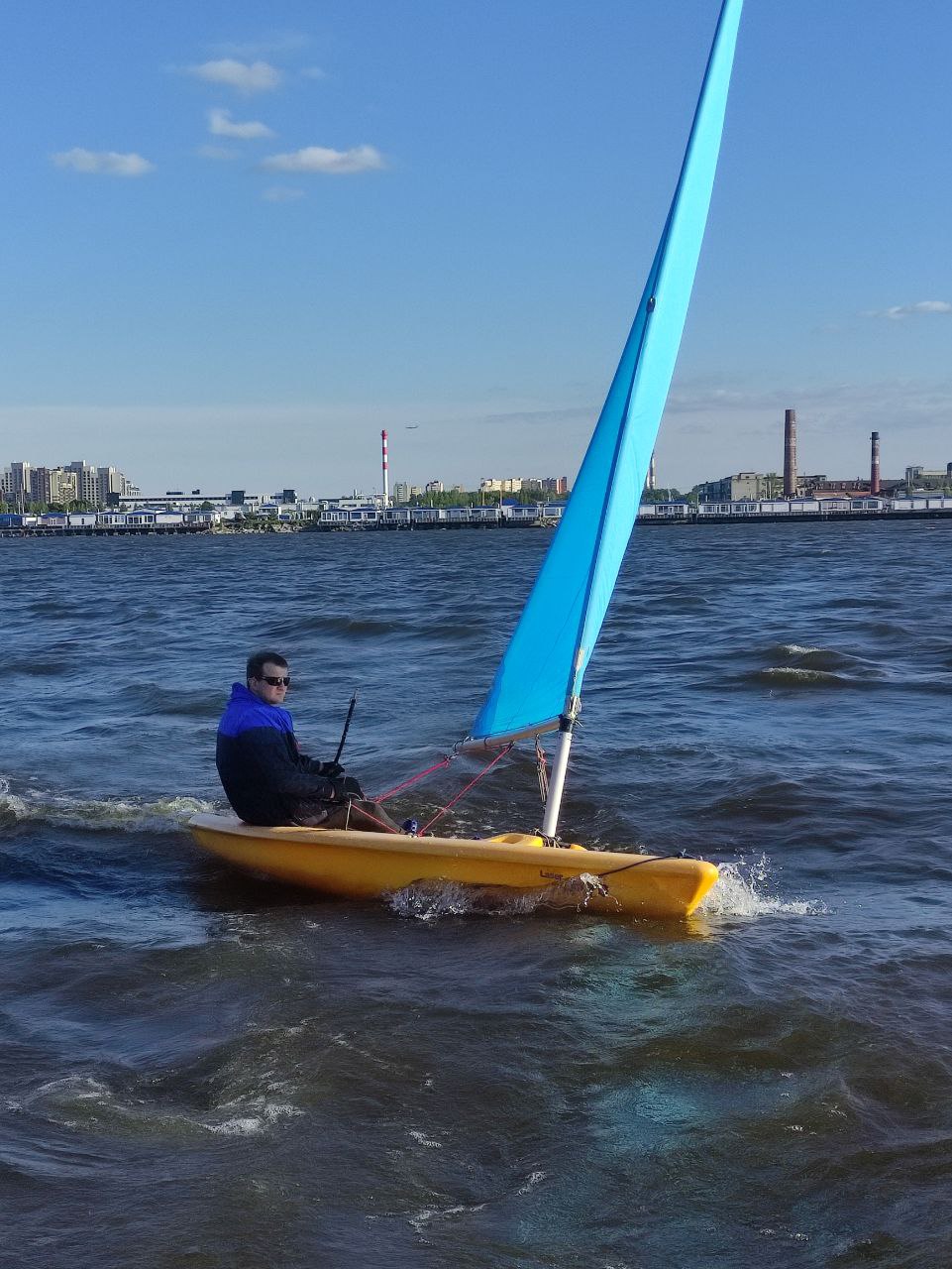 Тренировка на швертботе Lazer Pico