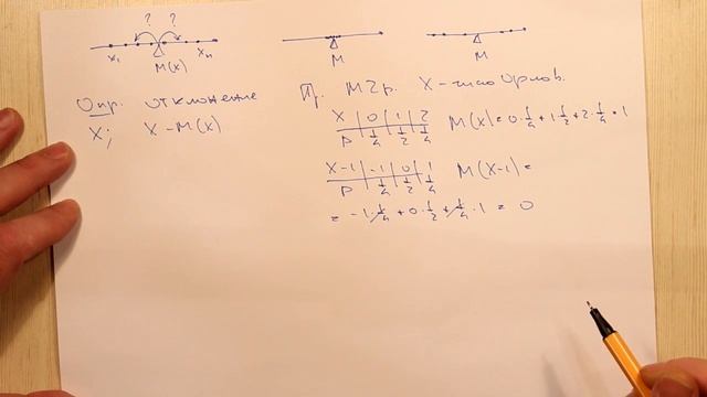 Дисперсия дискретной случайной величины. Тема