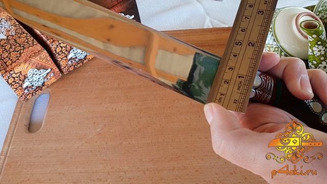 Узбекский нож пчак из нержавеющей стали Мухри от усто Элбека Абдуллаева.mp4