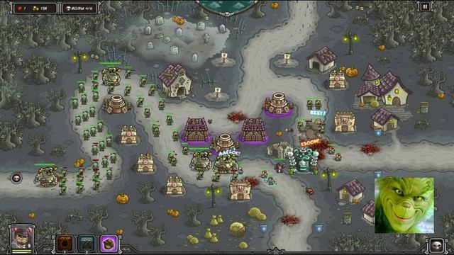Kingdom Rush Frontiers (Ветеран) → Костеград -Героическое Испытание