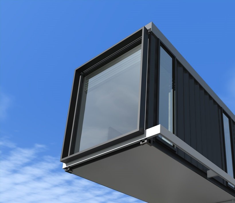 Block Module WoodIBC
Блок-Модуль (2,4х4,0х3,3) 
Проходной с панорамной Торцевой Стороной