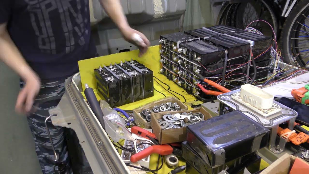 Перепак nissan leaf с 24kw в 40kw BYD  часть 3 заключительная серия.