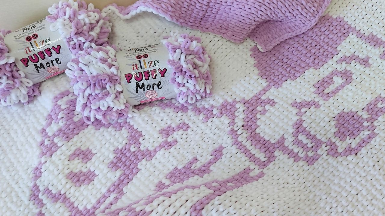 Новинка от Alize! Детский коврик из Alize Puffy More. Подробный МК. Расход пряжи для любого размера.