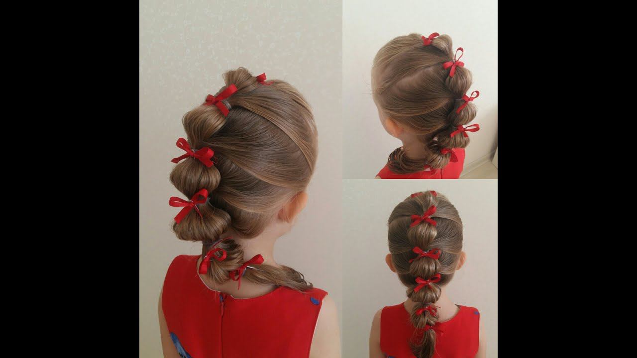 Hairstyles for girls -  Hurtig smukke frisure. Быстрая красивая прическа!