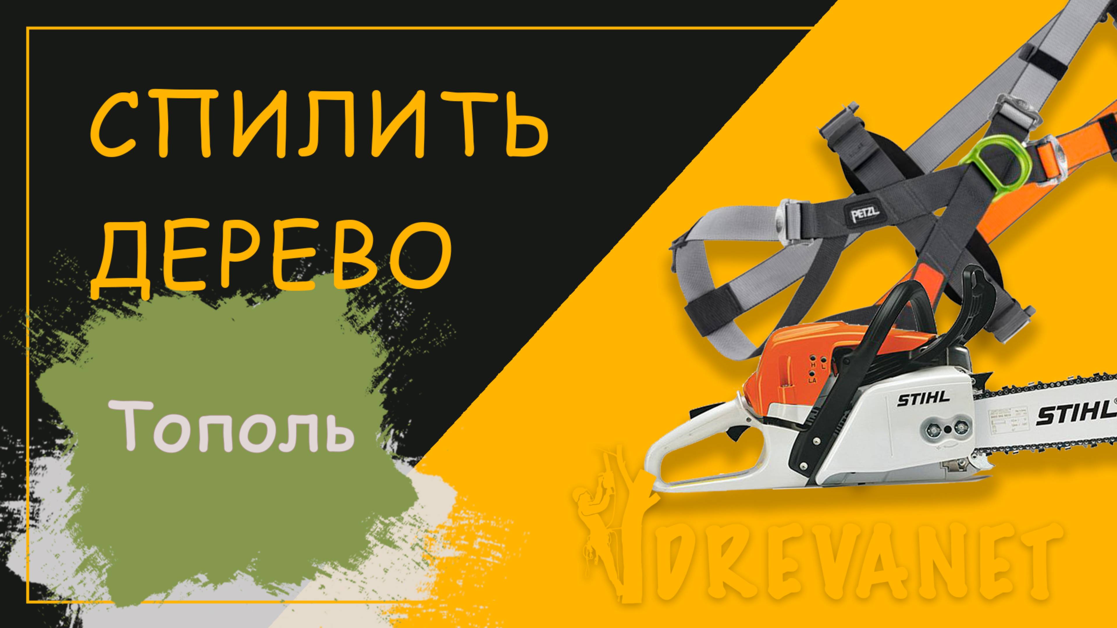 Спилить дерево, тополь.