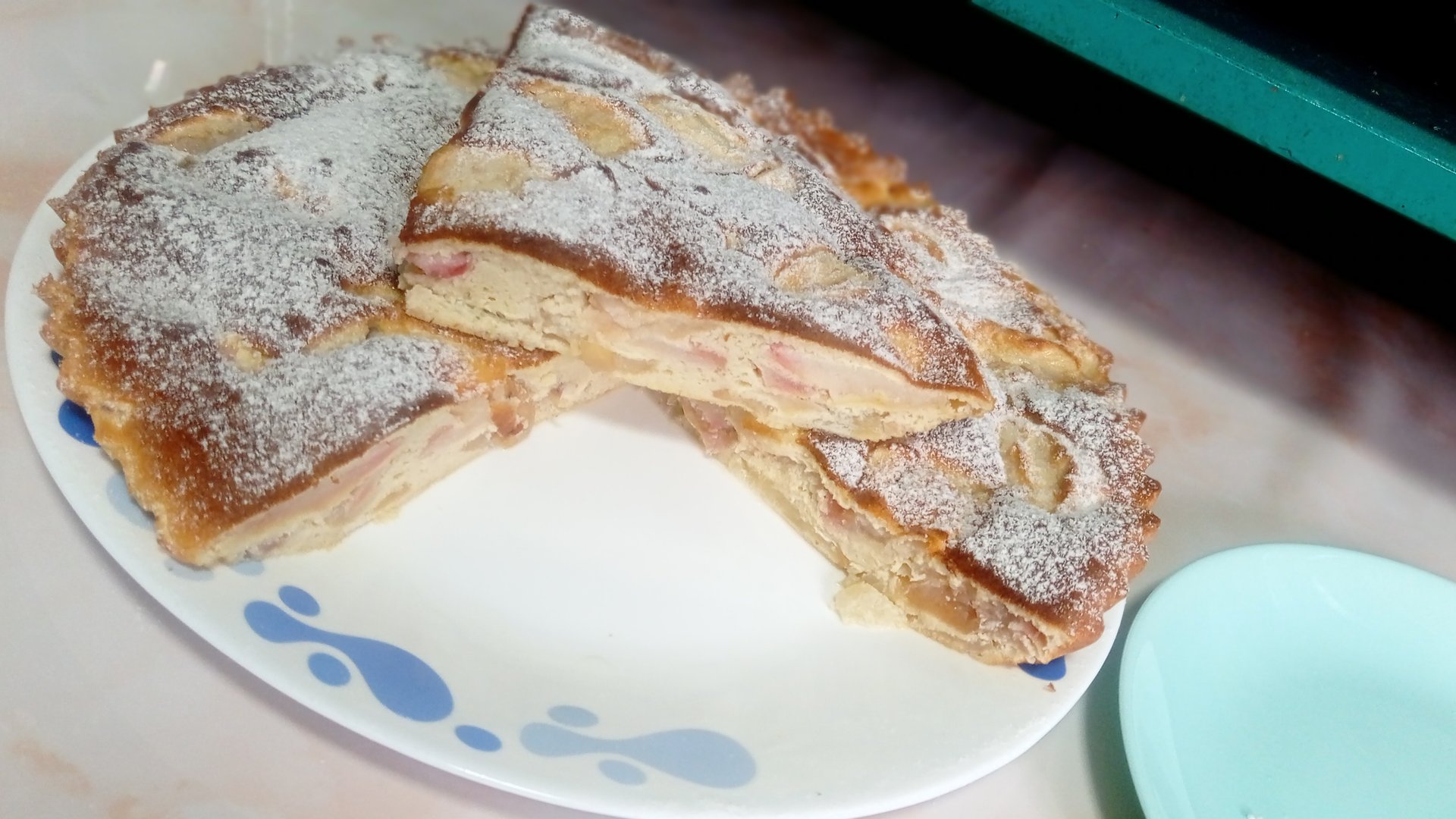 Шарлотка без муки #Готовим вместе