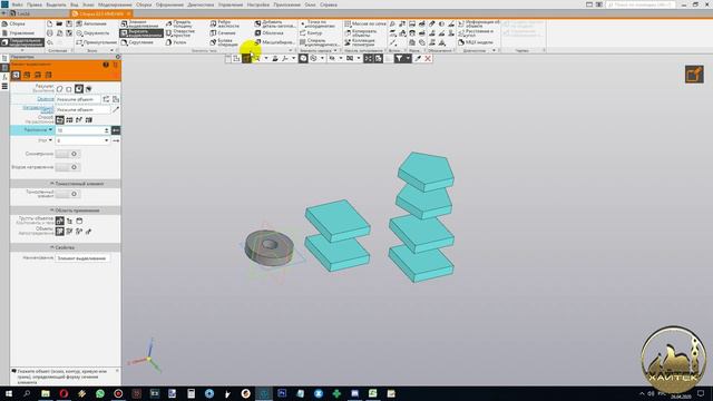 Компас 3D: Редактировать деталь на месте.