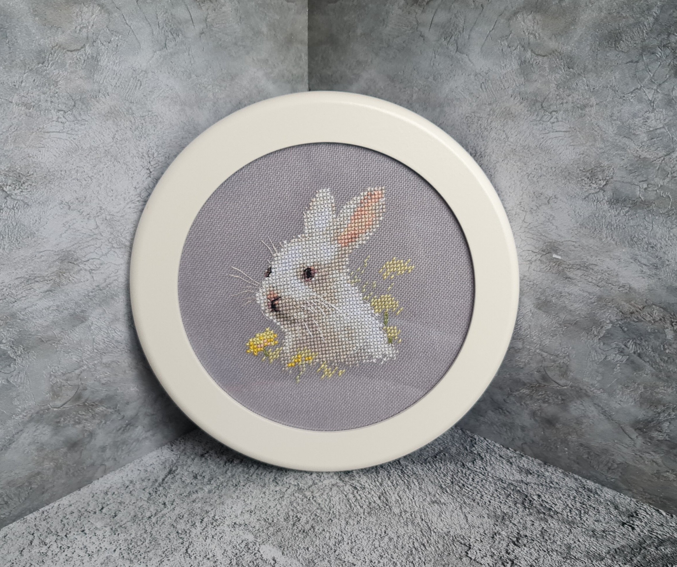 114. ТМ Алиса Белый крольчонок. Готовая работа.